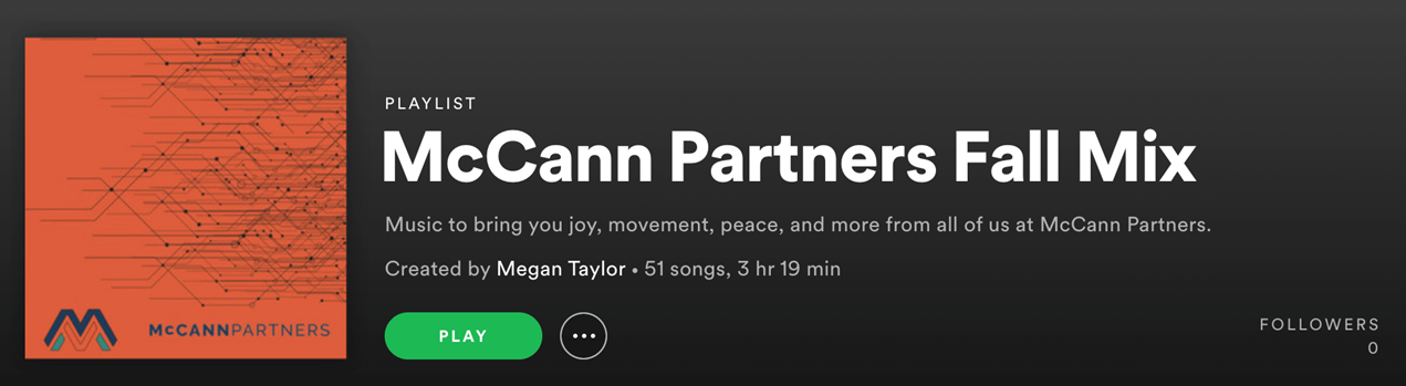 Listen: Music for a Brighter Fall - McCann Partners
